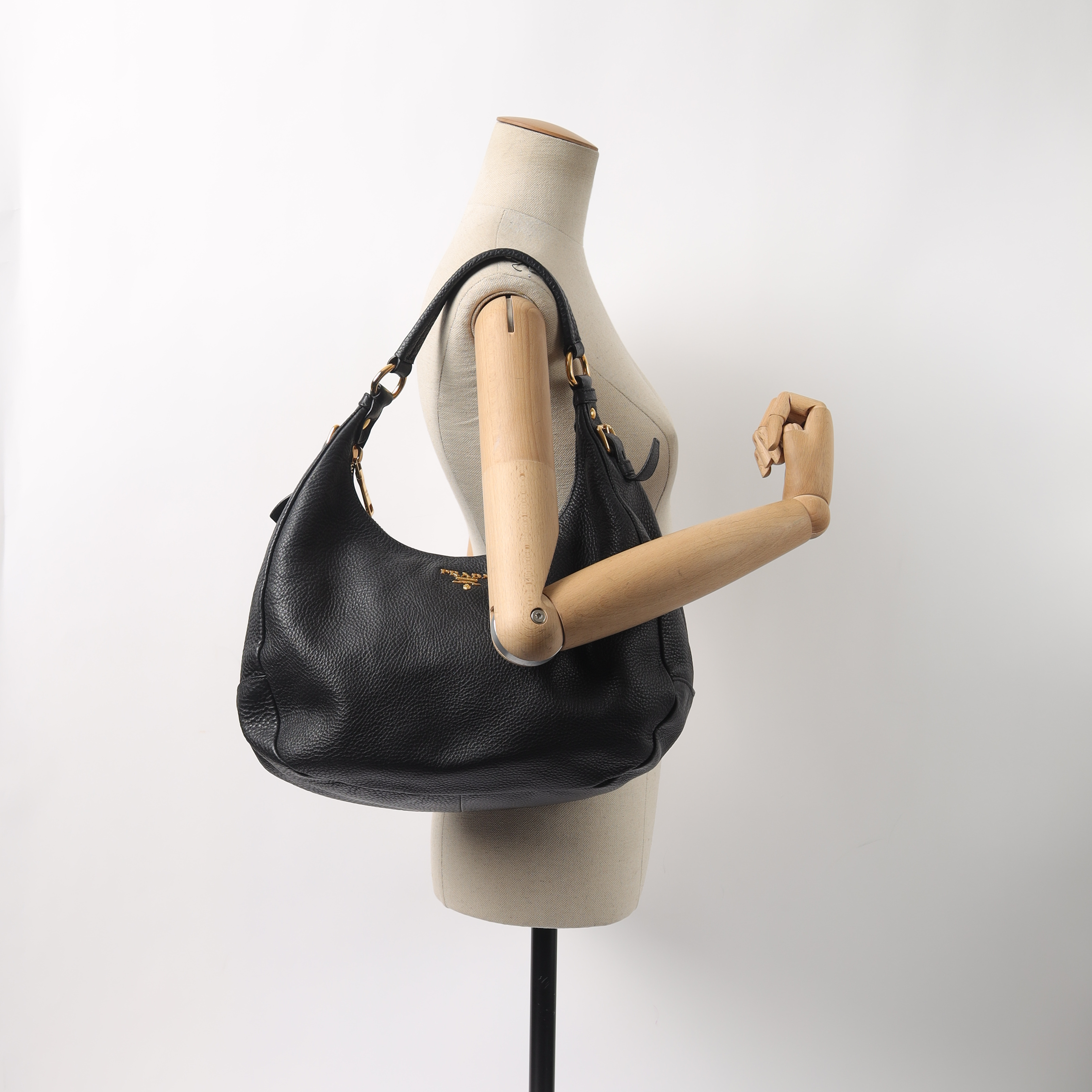 PRADA Vintage Vitello Daino Hobo Bag - A Retro Tale