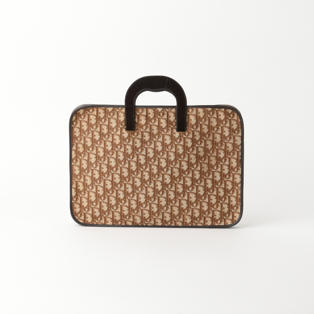 CHRISTIAN DIOR Vintage Oblique Document Briefcase - A Retro Tale
