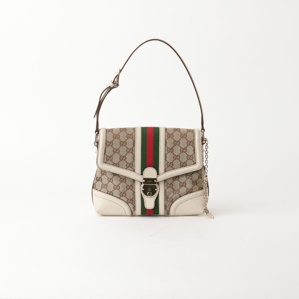 GUCCI Vintage GG Sherry Line Shoulder Bag - A Retro Tale