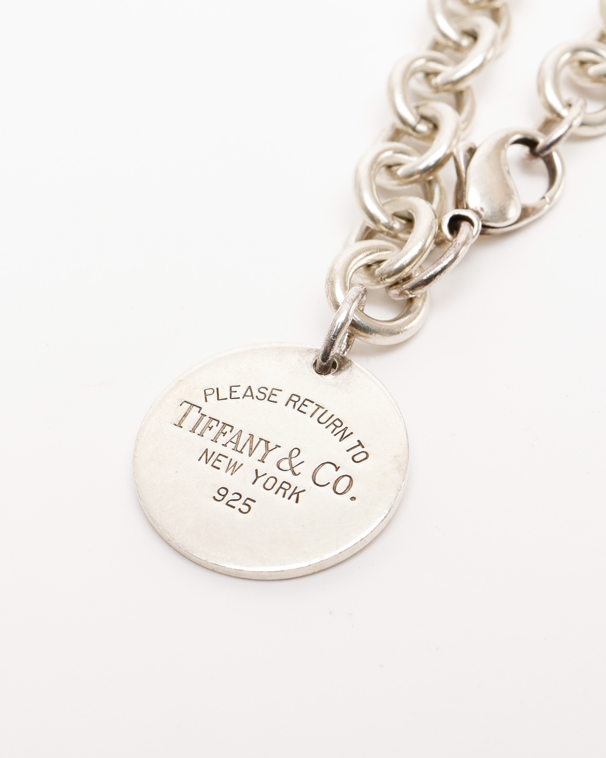 Tiffany & Co Silver Return To Round Tag Bracelet | ModeSens